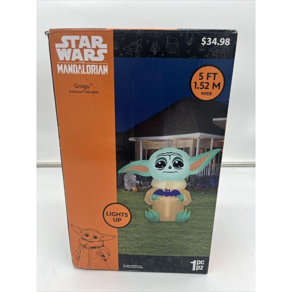 Disney | Holiday | Halloween Star Wars Mandalorian 5ft Grogu Baby Yoda ...